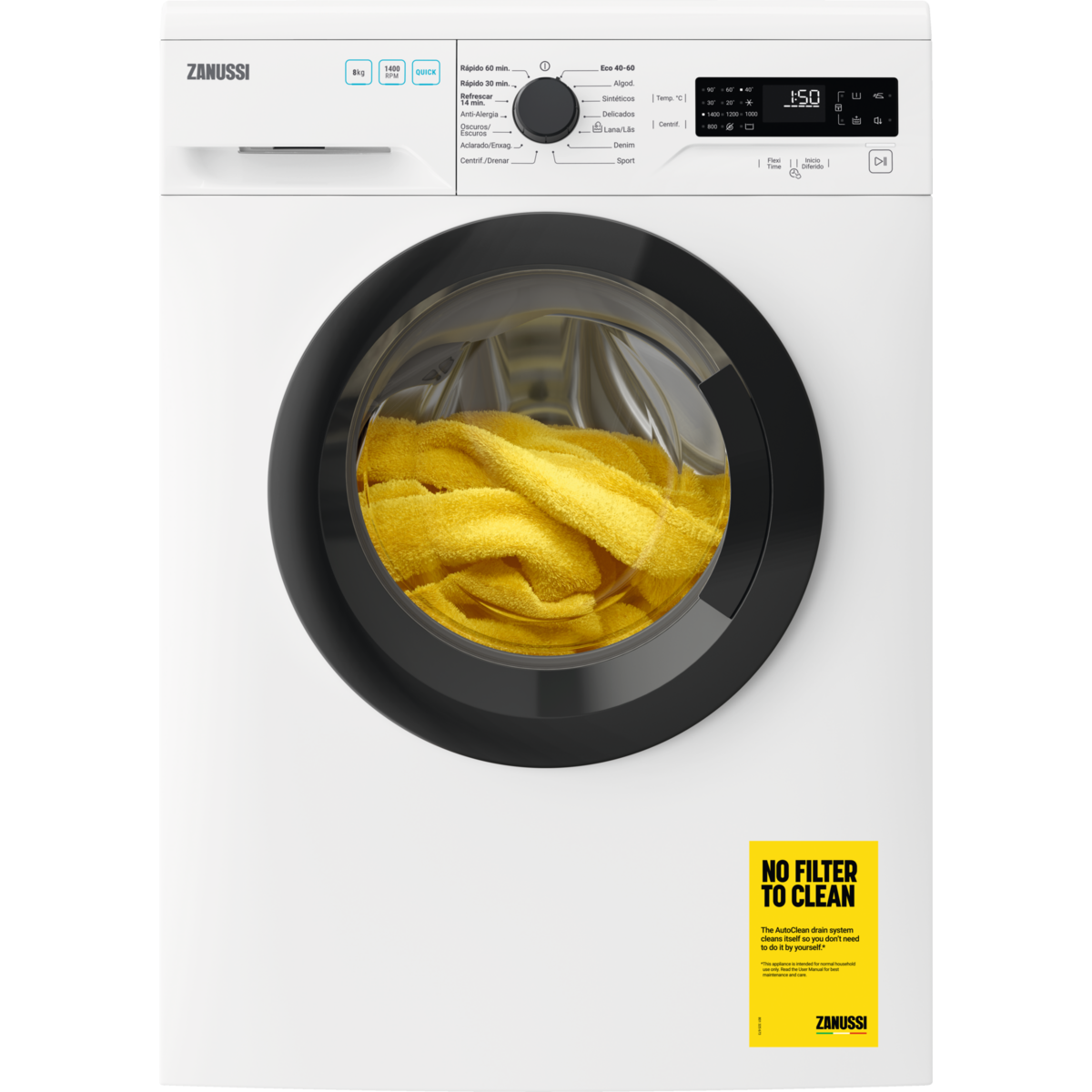 Máquina de lavar carga frontal | Zanussi